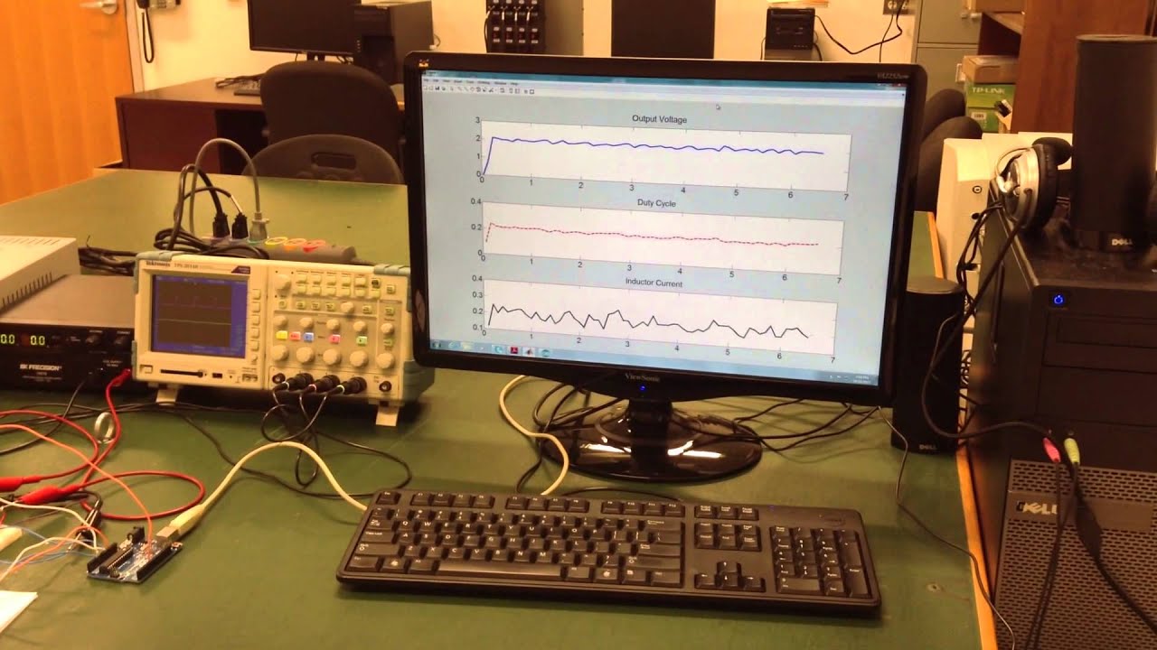 Real-time data transfer between hardware and Matlab using the PC serial port.