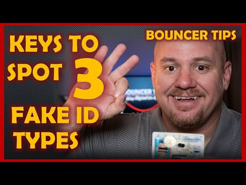 How to Spot the 3 Fake ID Types! Bouncer Tips 2019