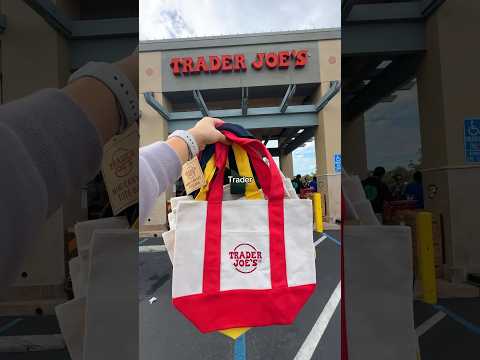 Tips for Securing the Trader Joe’s Mini Canvas Tote Bags! 🛍️ #traderjoes #traderjoesfinds #viral