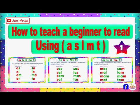 How to teach a beginner to read using 5 letter sounds? Step by step guide / Jen 4nea