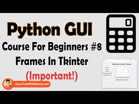 Learn Frame In Tkinter | Python Tkinter GUI Tutorial In Hindi 8 - Mind Luster