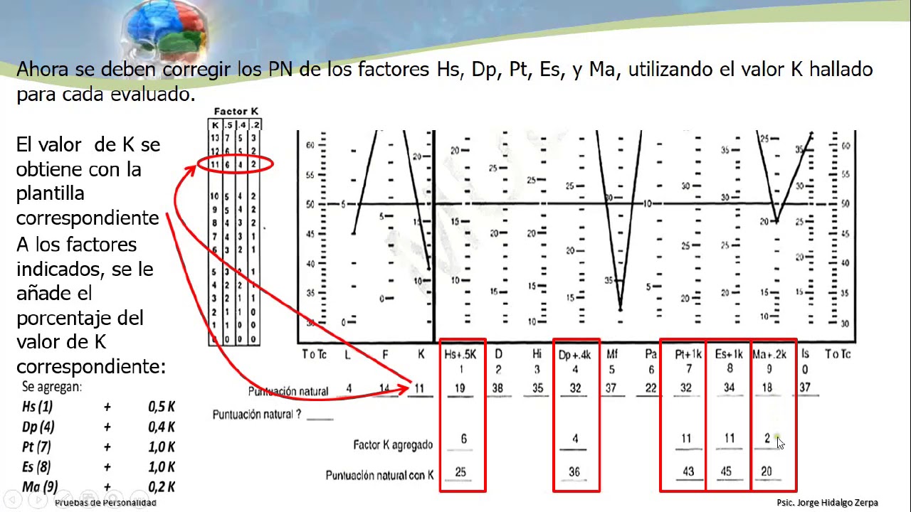Pautas para la Calificación e interpretación del MMPI2