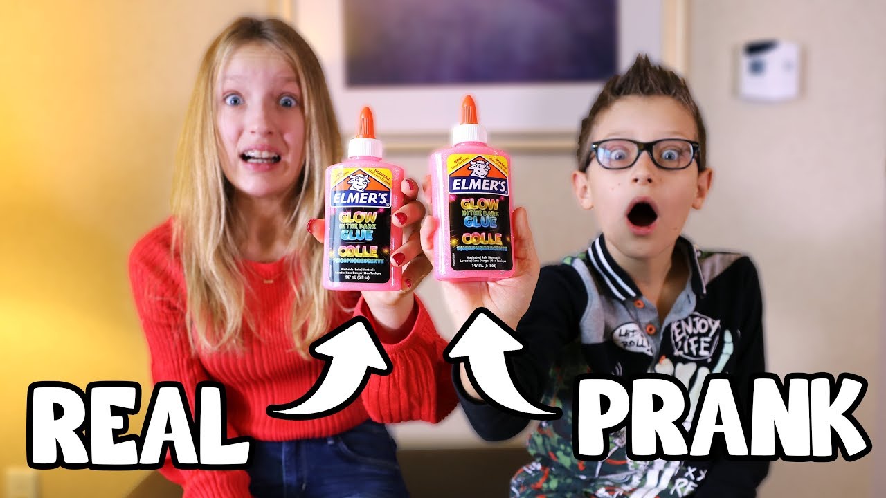 REAL vs PRANK SLIME CHALLENGE!!!