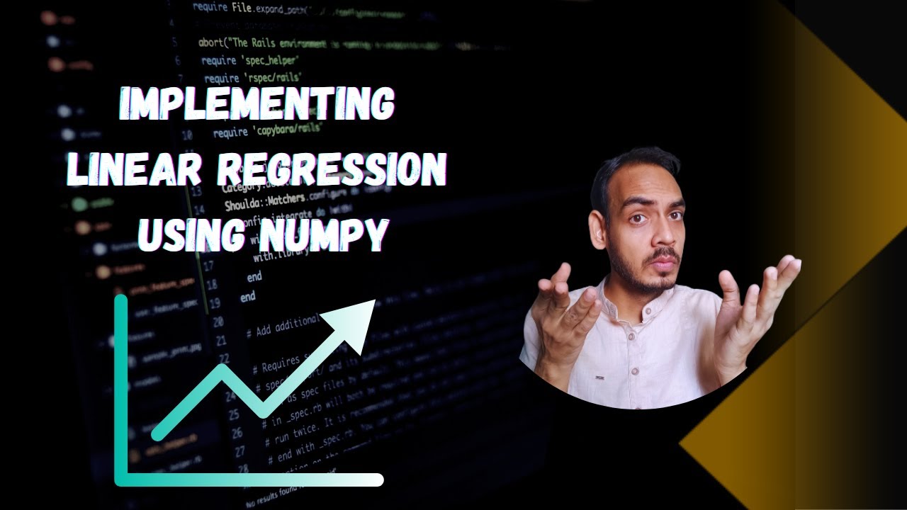 📈Implementing Linear Regression Using Numpy #machinelearning