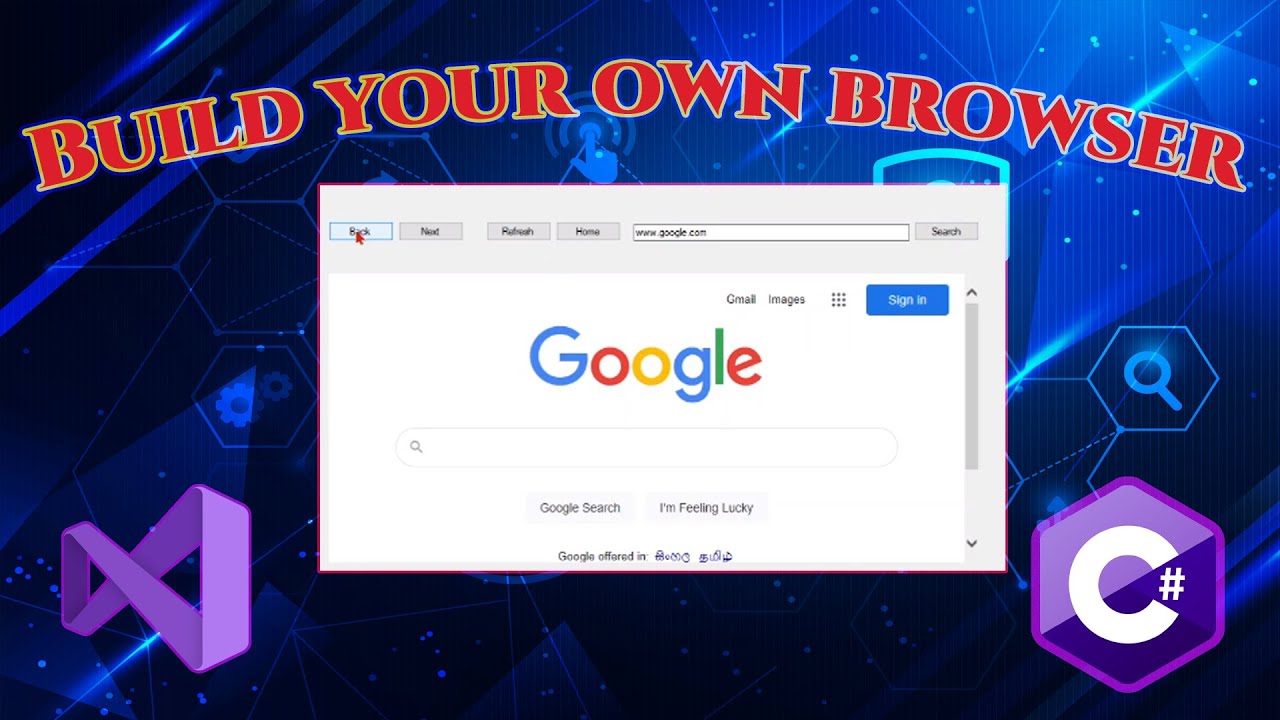 Make you own browser in 6 minutes using visual studio