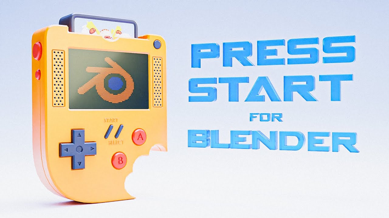 PRESS START -  To Begin Your Blender Journey  (Course Teaser)