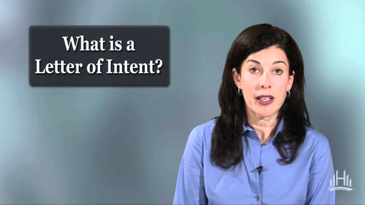 Business Law: What is a Letter of Intent?