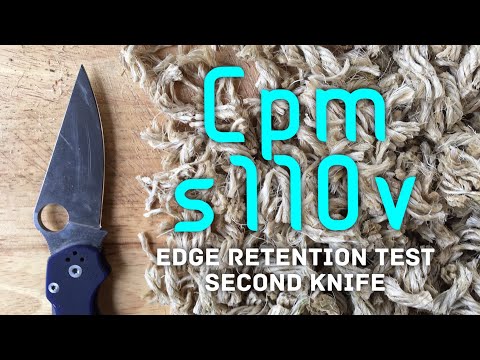 Edge Retention Test: CPM S110V Second Knife - Spyderco Paramilitary 2