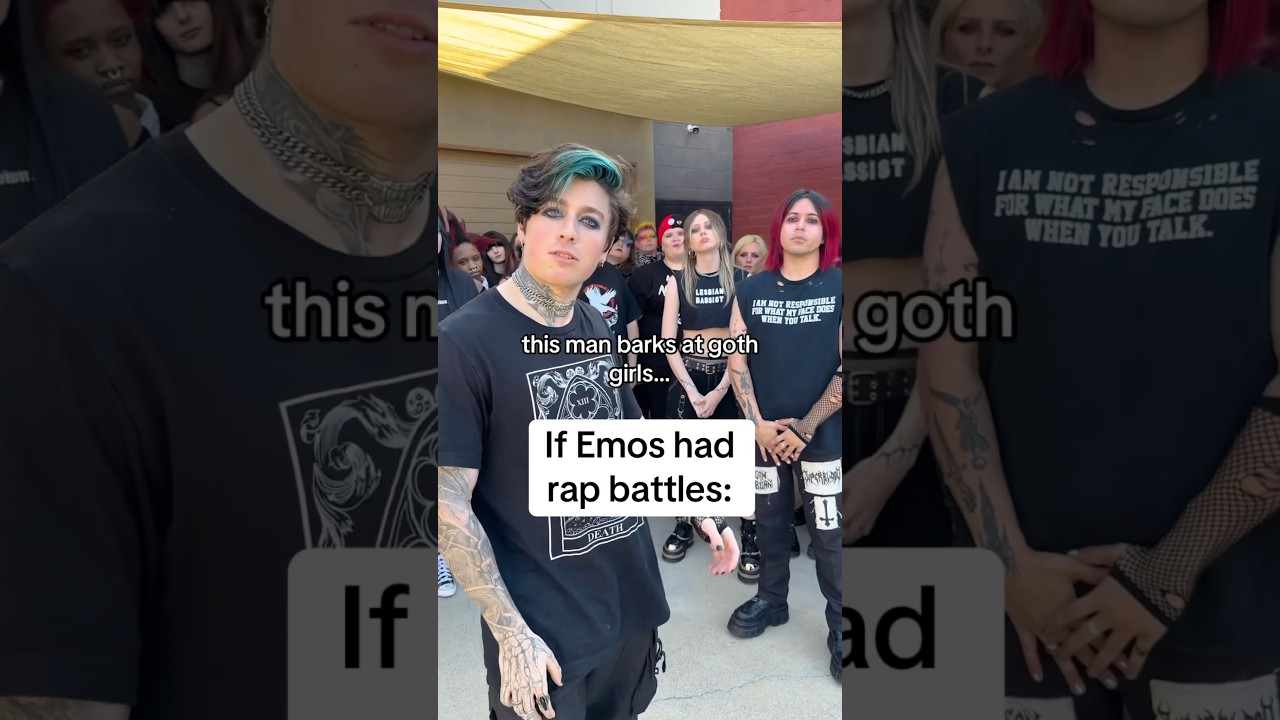 IF EMOS HAD RAP BATTLES…. (This is the real battle)😳🔥 #emo #goth #alternative #rap #rapbattle #tx2