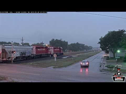 SUPER RARE! Nebraska Central on Grand Island Railcam