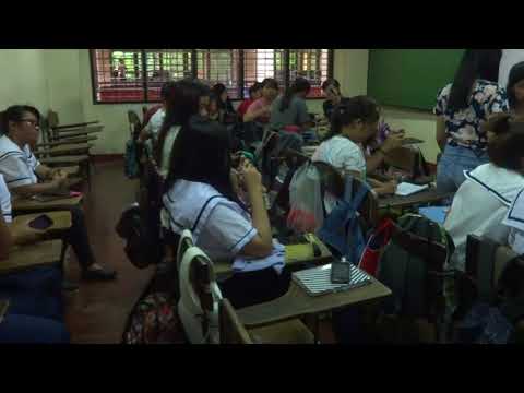 File footage - SHS students sa classroom (PUP, Santa Mesa, Manila; 07-10-2017) HD