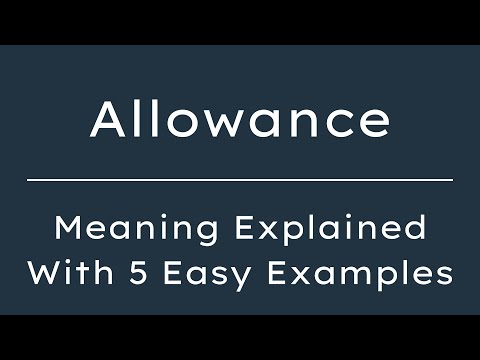 Allowance Meaning in English With 5 Example Sentences, Allowance Meaning in English