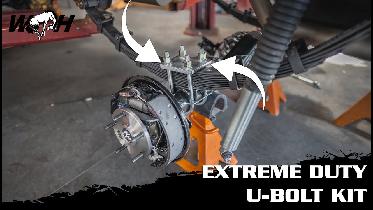 Trail-Tested, Trail-Approved: Ensure Rear Axle and Spring Stability with Extreme Duty U-Bolts!