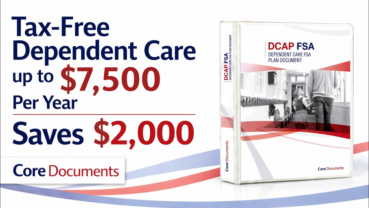 Tax-Free Dependent Care at Work up to $7,500 Year = $2,000 year in Tax-Savings - DCAP FSA $149