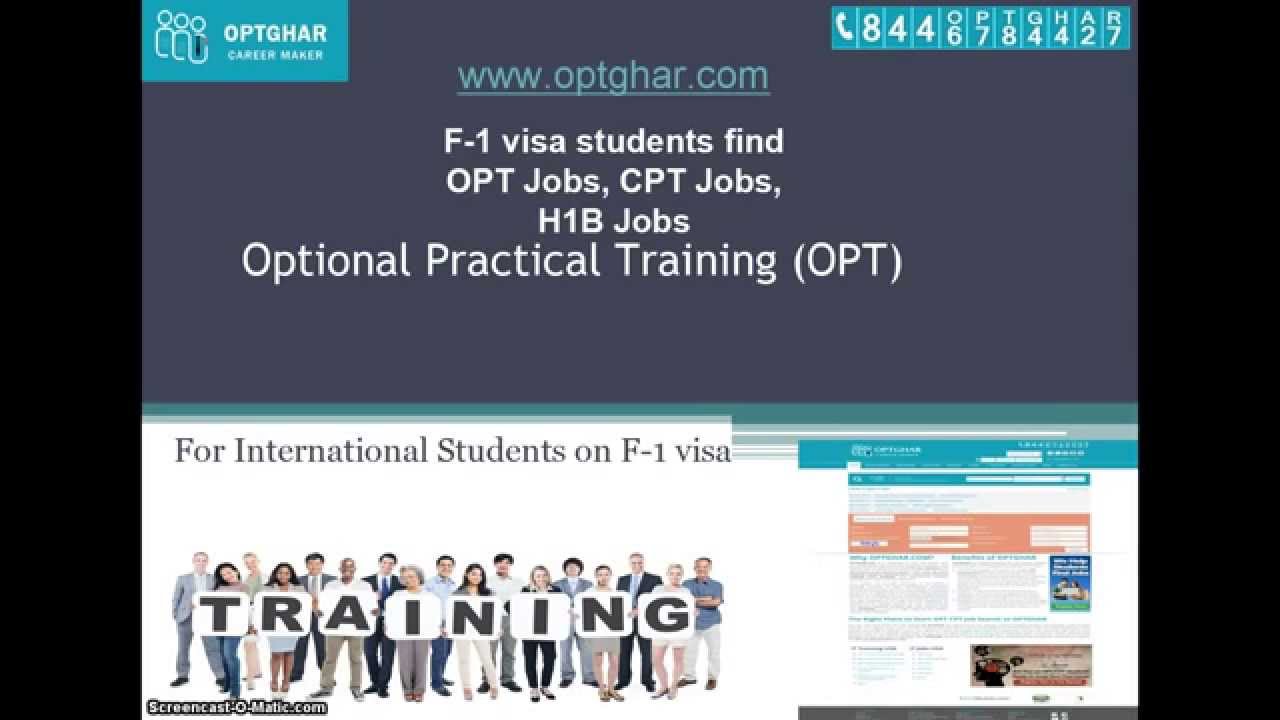Find OPT Jobs, CPT Jobs at OPTGhar.com