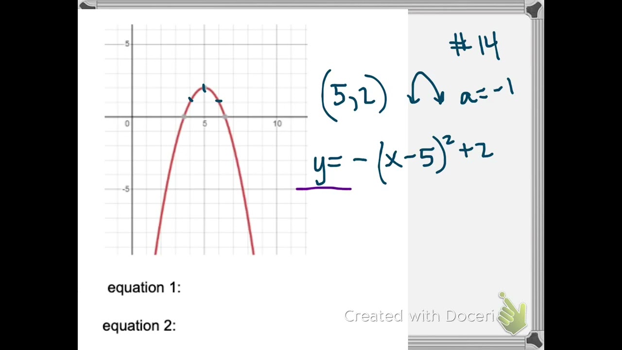 quadratic study guide #14