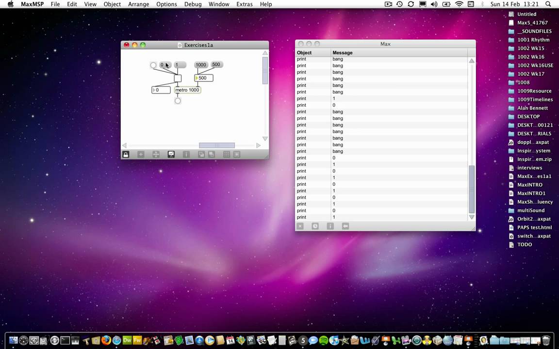 Max MSP Tutorial 01a2: Building a simple step-sequencer [2]