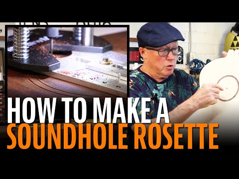No-fail method for making custom guitar soundhole rosettes