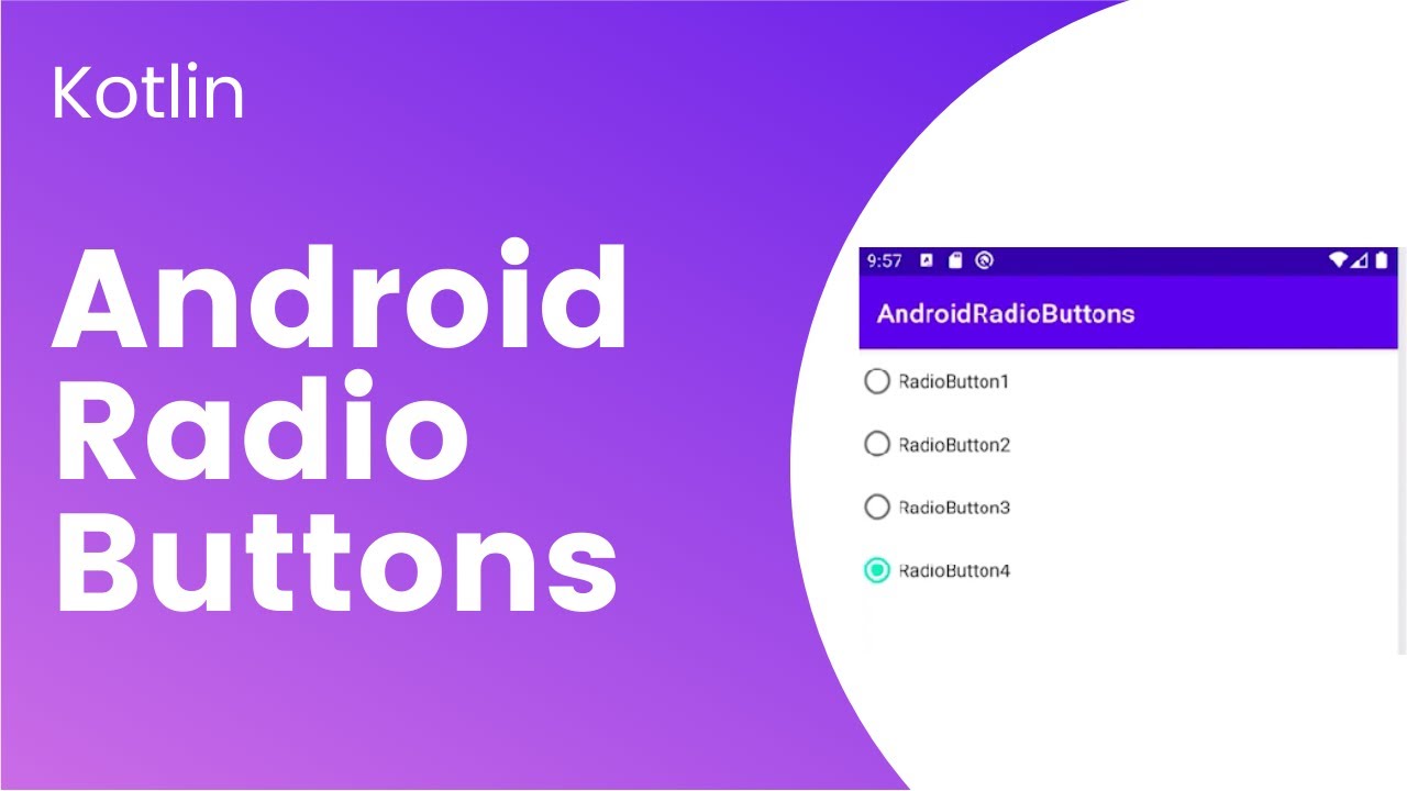 RadioGroup and Radio buttons in Android with example