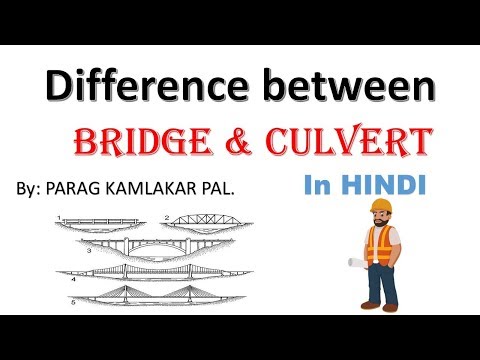 Difference between bridge and culvert in HINDI by Parag Pal.