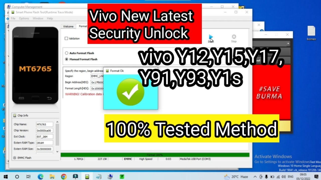 Vivo Y12,Y15,Y17,Y91,Y93,Y1s All Vivo Unlock Sp Flash Tool | How To Flash Sp Flash Tool