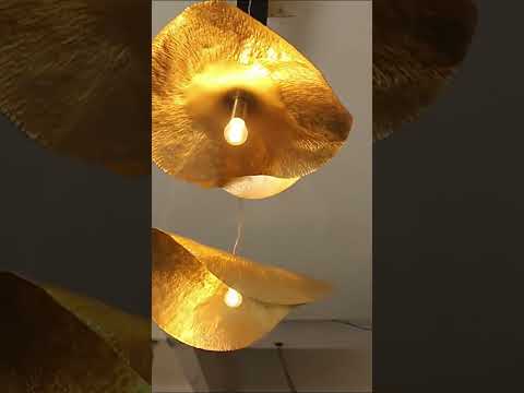 Hammered Brass Suspension Light@metavaya