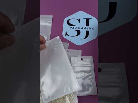 SJ PACKAGING Plastik Klip Putih Aksesoris Ziplock White Zipper Premium