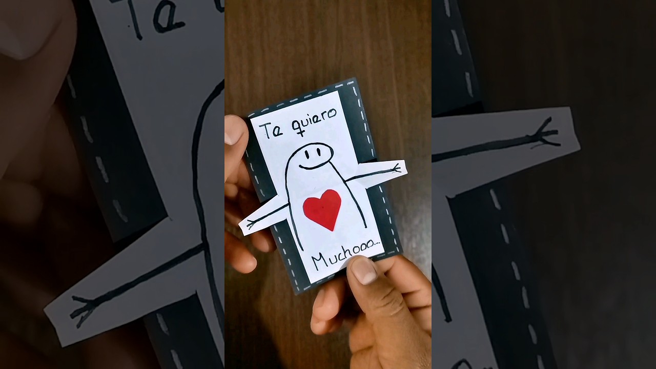 La tarjetita que dice “Te quiero” 💖✨#TeQuiero #TarjetaSorpresa #AmorEnPapel #DIYRomántico #Shorts