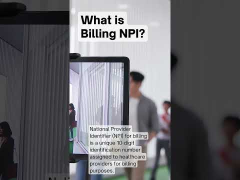 What is Billing NPI? #revenuecyclemanagement #medicalbilling #healthcare #medicalcoding