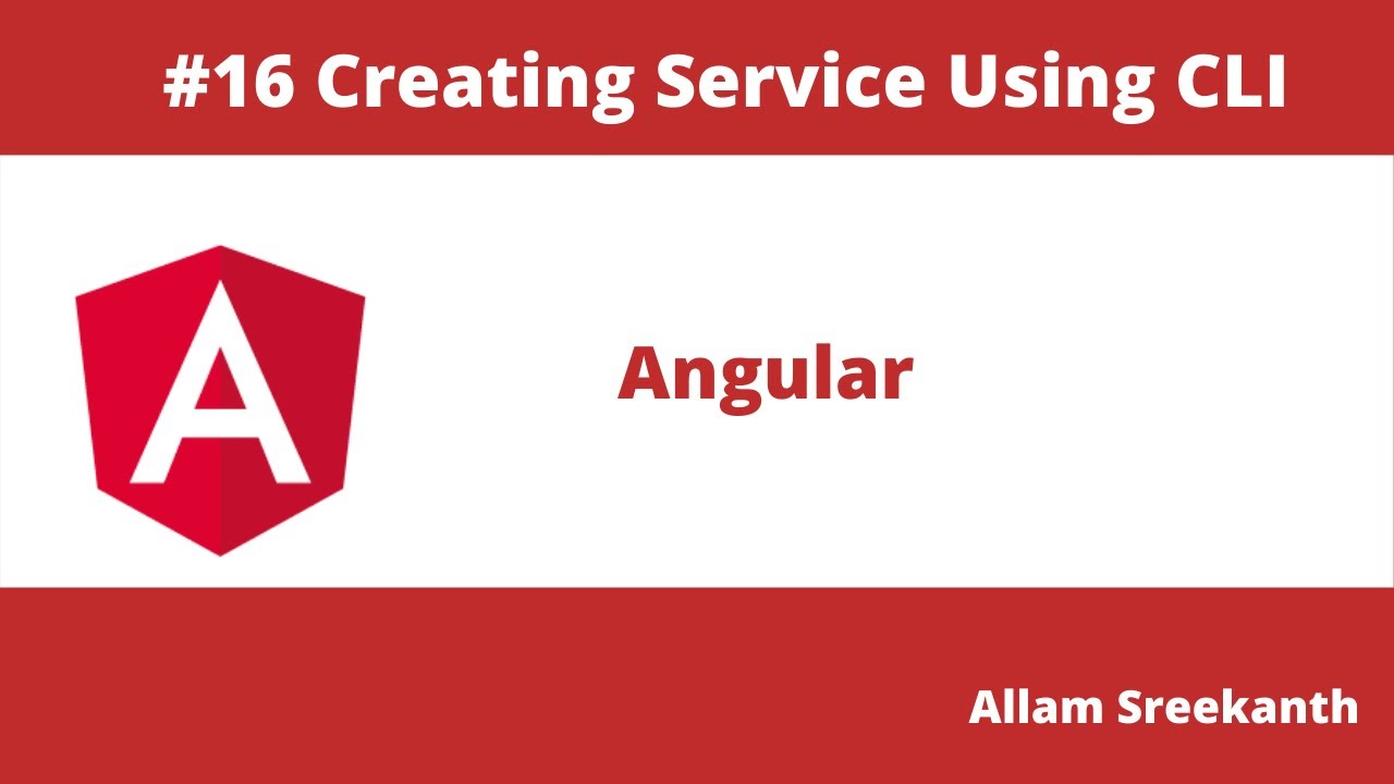 Angular Tutorial - 16 - Creating Service Using Angular CLI
