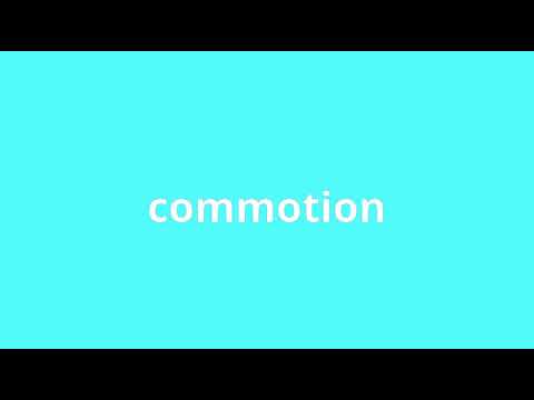what is the meaning of commotion