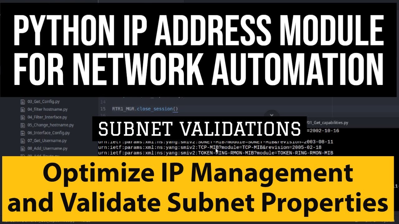 Python :IP Address module Tutorial :Optimize IP Management | Validate and Analyze Subnet Properties