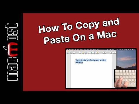 How To Copy and Paste On a Mac