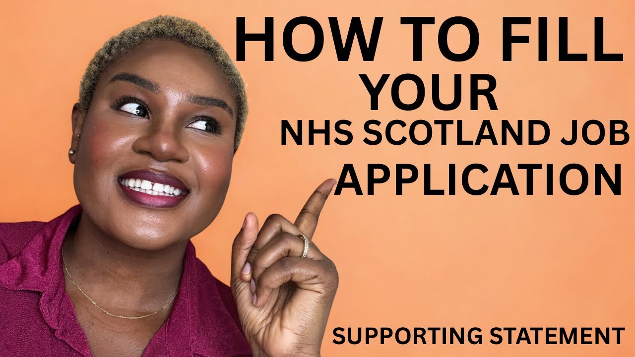 HOW TO FILL NHS SCOTLAND JOB APPLICATION/ SUPPORTING STATEMENT APPLICATION/NHS   #work #immigration 
