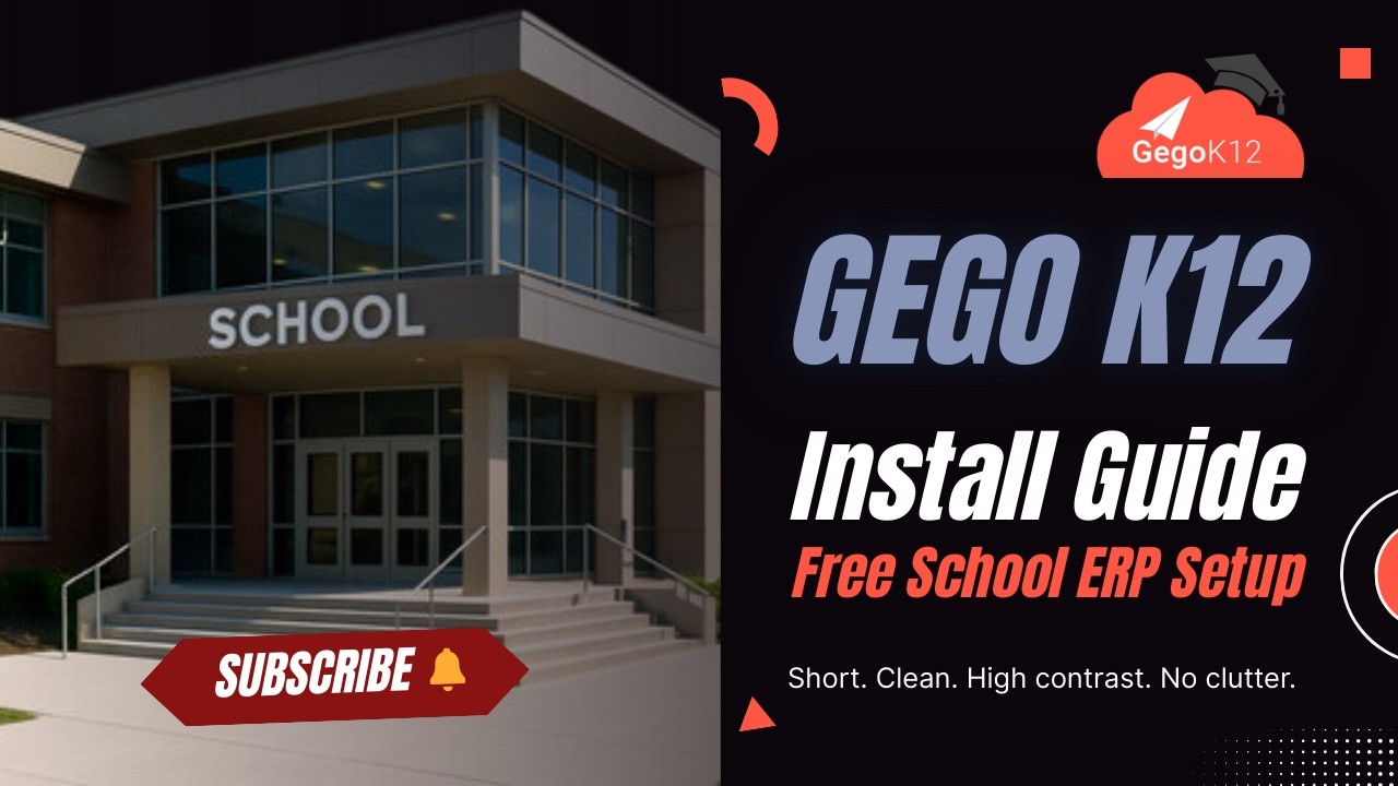 How to Install GegoK12's Free Open Source School Management System Software | Step by Step Tutorial
