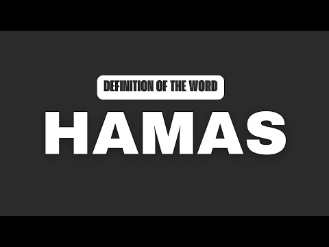 The Hebrew and Arabic defintion of Hamas