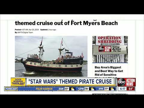 Pirate cruise company offering Star Wars themed cruise out of Fort Myers Beach
