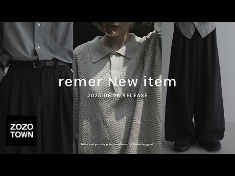 [remer] 06.28 (sat) ~ New arrivals | DUAL YARN DRY POLO / TUCK WIDE BUGGY PT