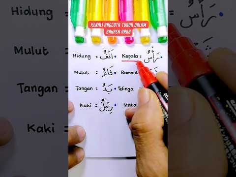 Anggota tubuh dalam bahasa arab #reels #shortvideo #video #belajar #bahasaarab