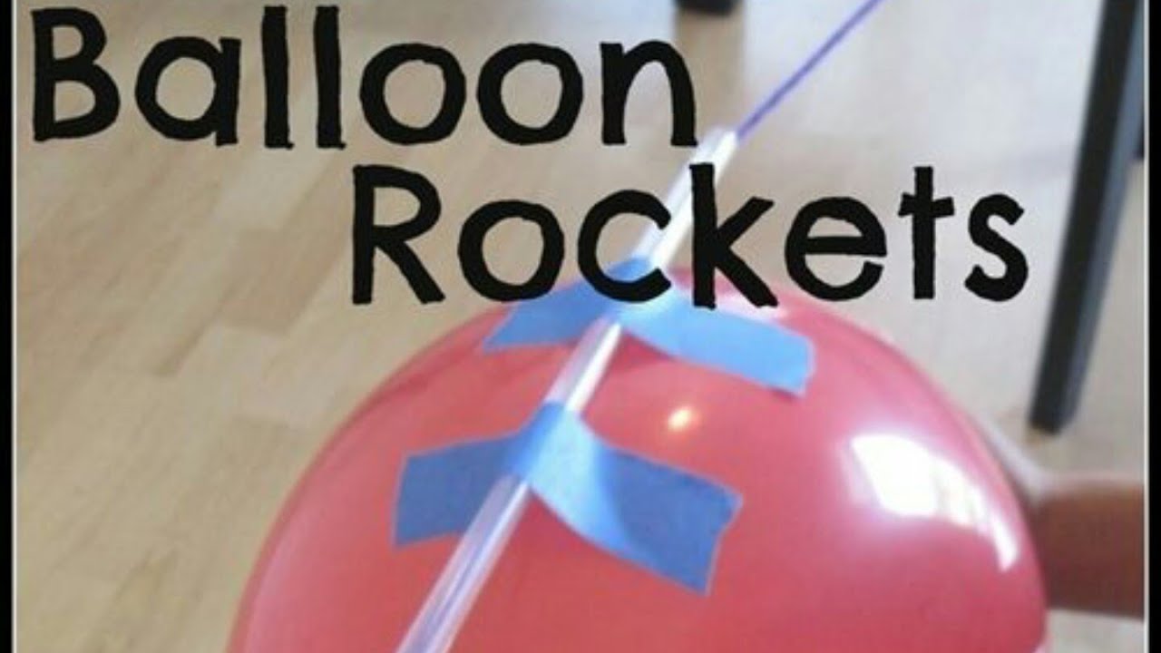 Balloon Rocket, STEM Activities #stemforkids  #rocket #scienceexperiment