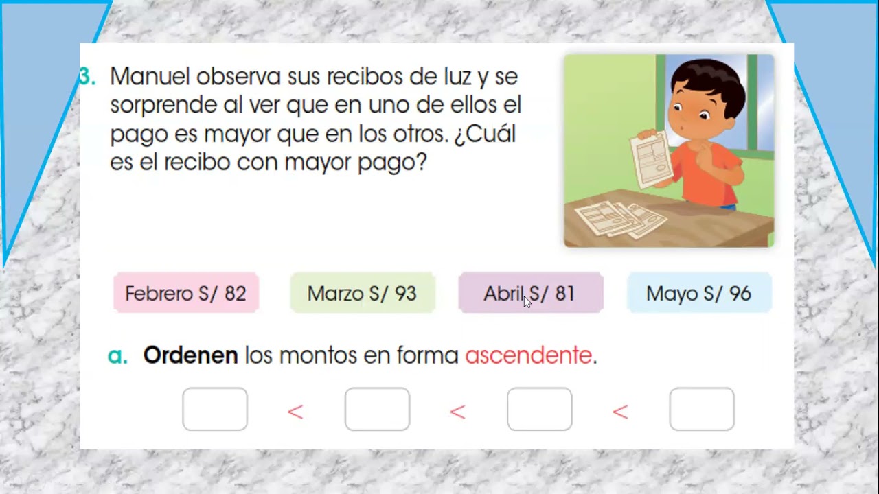 Comparamos y ordenamos - 2º grado de primaria.