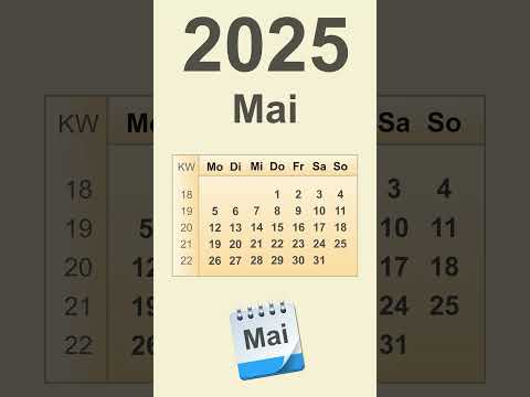 Kalender Mai 2025