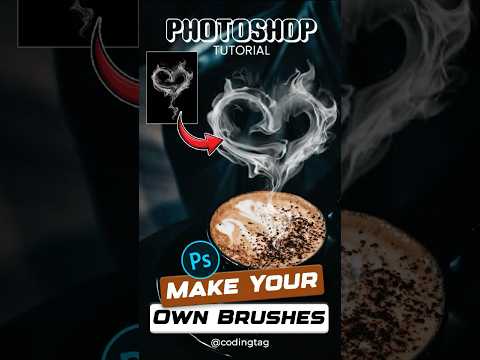 Make your Own Brushes in Photoshop #brushes #adobephoto #photoshoptutorial #photoshoptips