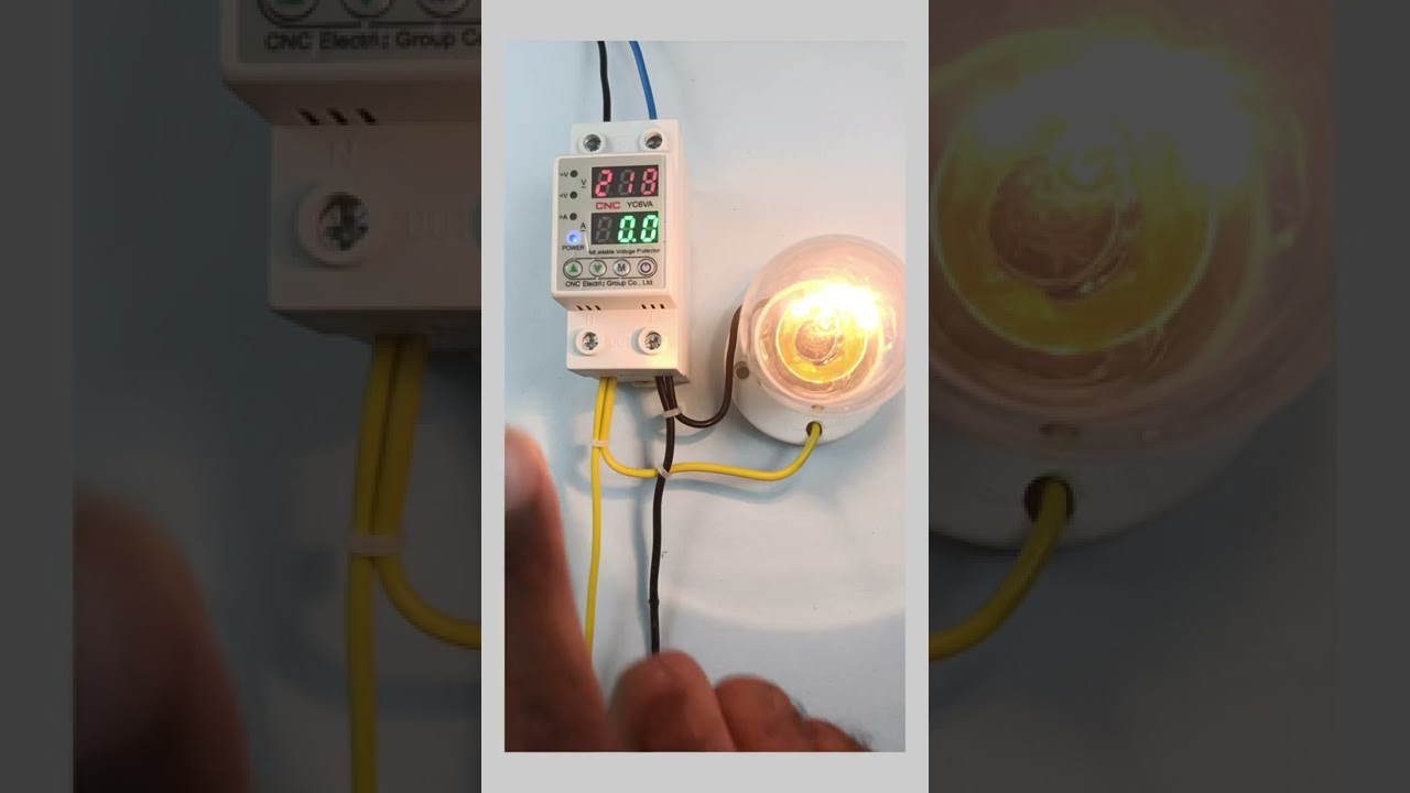 Under/Over voltage protector with current control function protect equipment from voltage drops