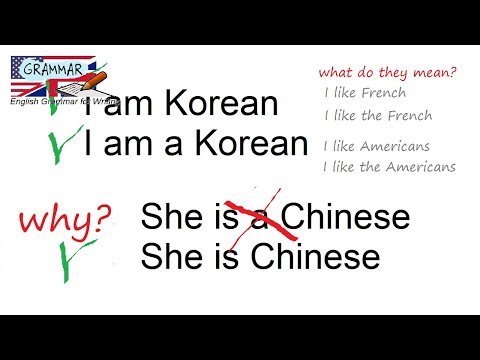 How to say the nationality of a person or of people correctly