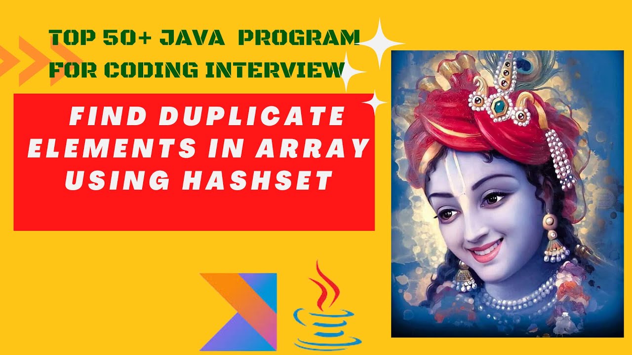 Find Duplicates Elements Array using HashSet Using Java