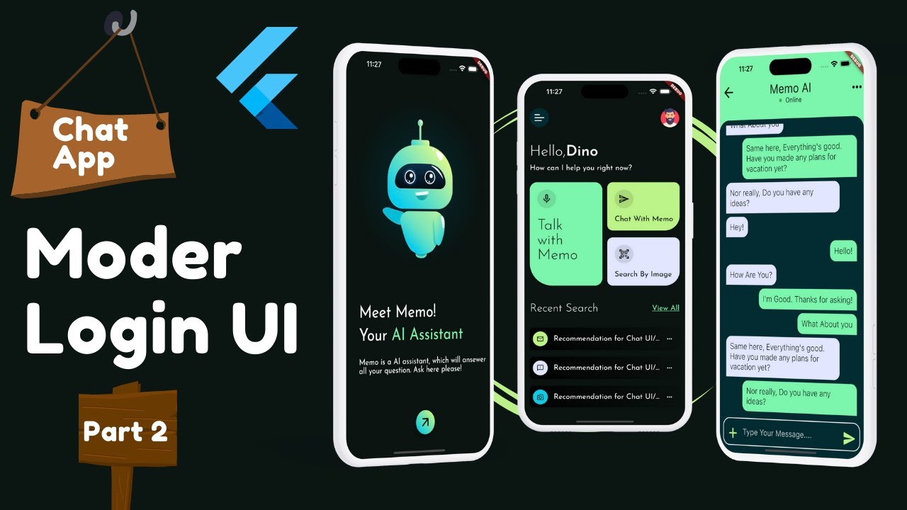 Flutter Chat App UI | Part #2