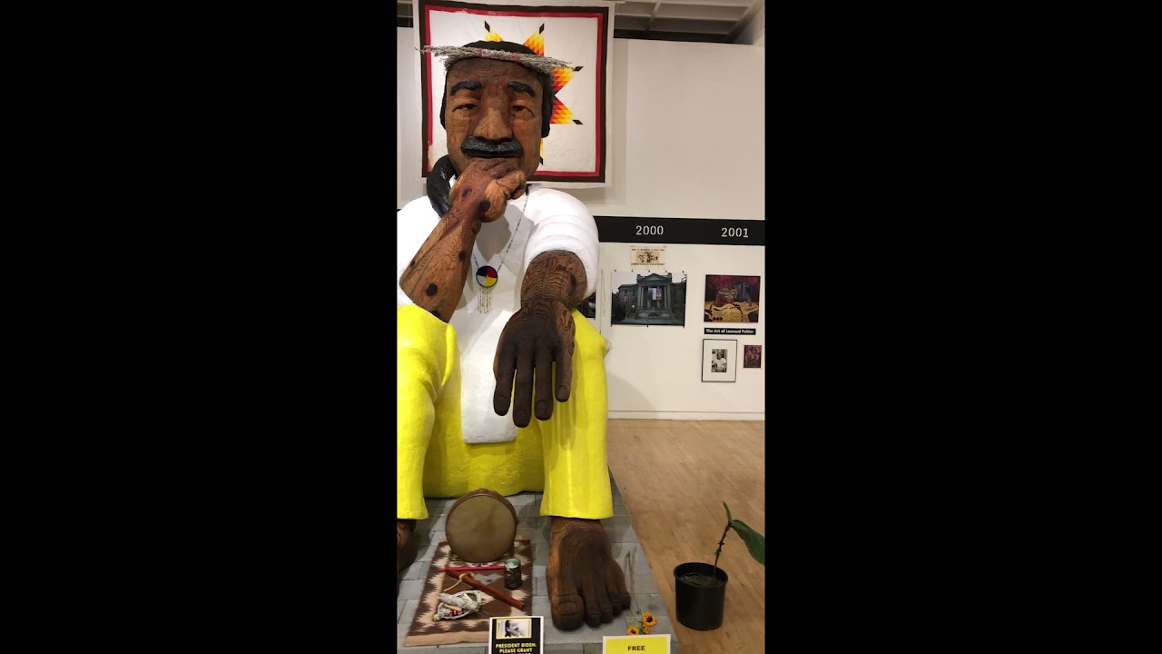 Arthur Visits Leonard Peltier Art Museum Exhibit