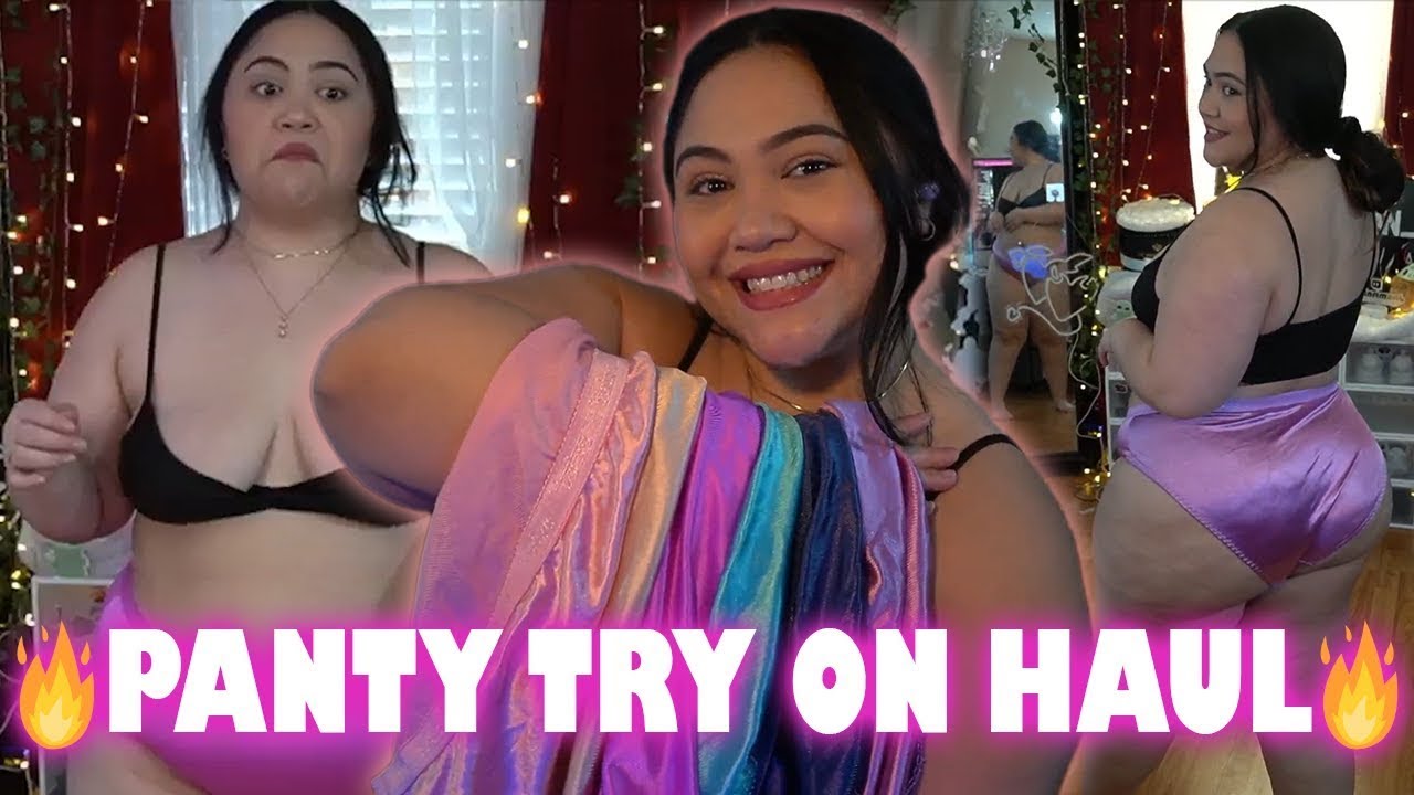SATIN PANTY TRY ON HAUL  | Twitter: @Jasmanian_
