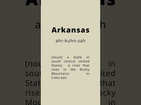 How to pronounce Arkansas || Pronunciation and meaning